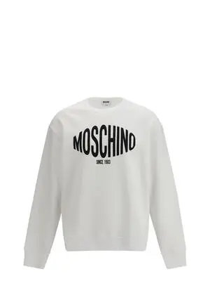 Moschino Printed Organic Cotton Sweatshirt - White