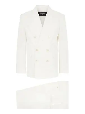 Dsquared2 Suits Double Breasted Suits - White