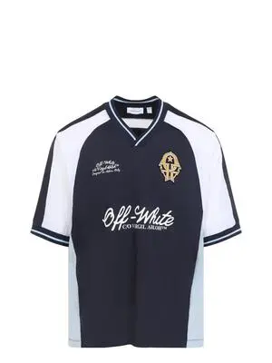 Off-White Soccer V-neck T-shirt - Blue