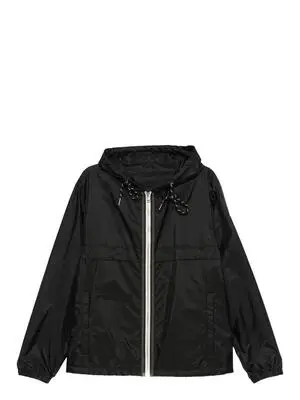 Moncler Hooded Zip-up Jacket - Black