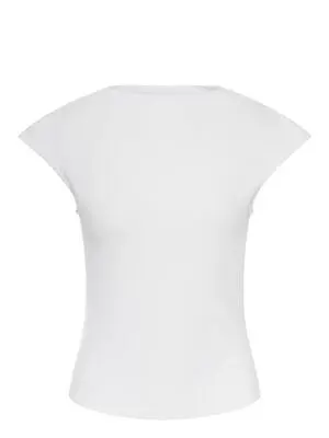 Alaïa Cap Sleeve T-shirt - White