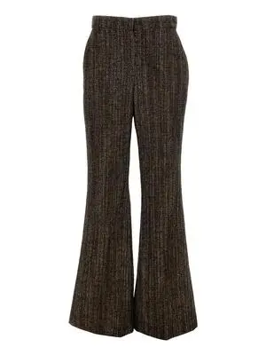 Fendi Wool Alpaca Tweed Trousers - Multicolor