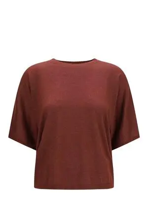 Brunello Cucinelli Brunello Cucinelli Short-Sleeve Cashmere And Silk Sweater Multicolor