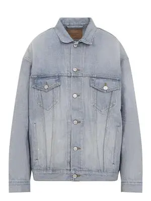 BALENCIAGA BALENCIAGA Cotton Denim Jacket With Logo Detail