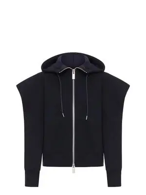 Sacai Cotton Blend Hoodie - Black