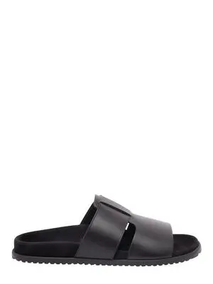 Dolce & Gabbana Open Toe Slip-on Sandals - Black