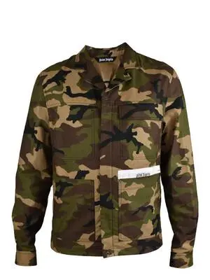 PALM ANGELS Palm Angels Camouflage Print Cotton Jacket