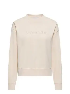 Moncler Moncler Cotton Sweatshirt With Embroidered Logo Multicolor