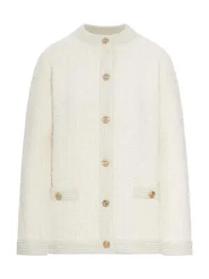 GUCCI GUCCI Bouclé Wool Cardigan With GG Crossover Buttons