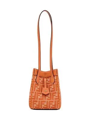 Fendi Origami Bag In Jacquard Ff Pattern - Multicolor