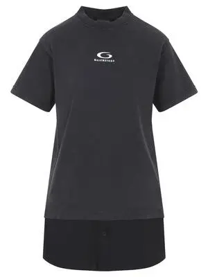 Balenciaga Hybrid Mini Dress - Black