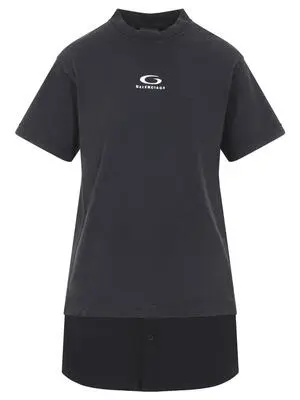 Balenciaga Hybrid Mini Dress - Black