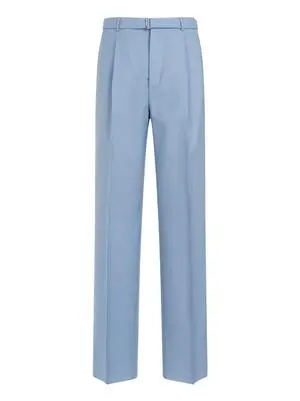 LANVIN Lanvin Wide Leg Virgin Wool Trousers With Buckled Belt