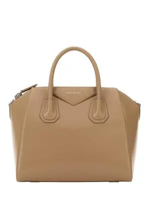 Givenchy GIVENCHY Beige Leather Small Antigona Handbag Brown