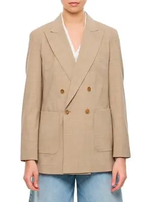 Max Mara MAX MARA Corfu Double-Breasted Blazer Multicolor