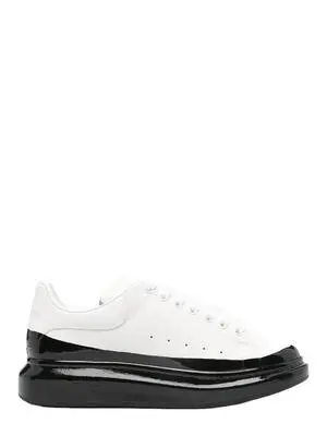 Alexander McQueen Leather Low-top Sneakers With Platform Sole - White