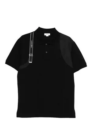 Alexander McQueen Polo Shirts - Black
