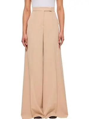 Max Mara MAX MARA Ninfa Wide Leg Trousers In Beige Multicolor