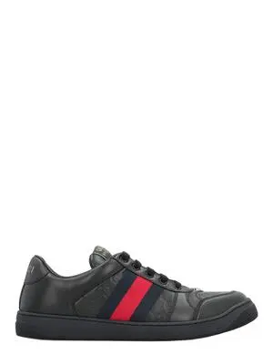 Gucci Leather Low-top Sneakers - Black