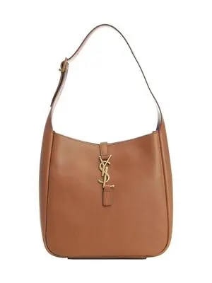 Saint Laurent Calfskin Shoulder Bag - Brown