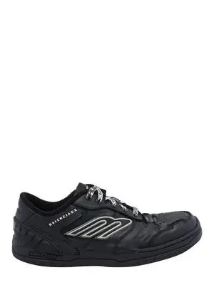 Balenciaga Hamptons Worn-out Sneakers - Black