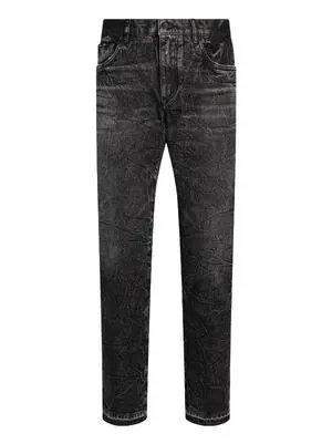 Dolce & Gabbana DOLCE & GABBANA Black Slim-Fit Jeans Black