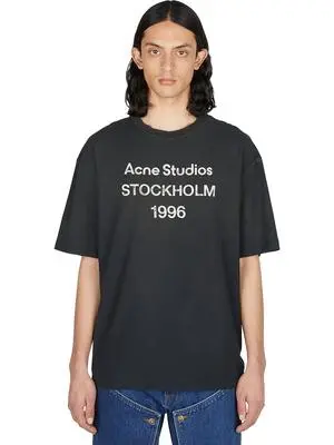 Acne Studios Logo Print T-shirt - Black