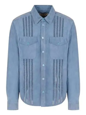 Marni Marni Blue Shirts Men Blue