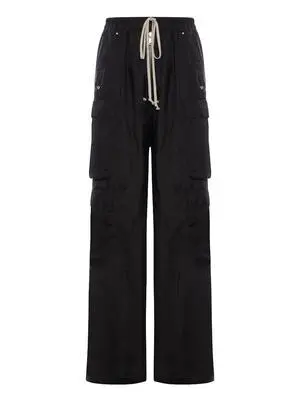 Rick Owens Cupro Cargo Pants - Black