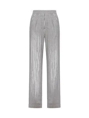 TOM FORD Striped Silk Trousers - Multicolor