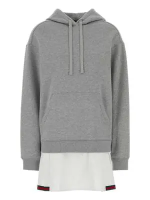 Gucci Grey Cotton Sweatshirt Dress - Gray