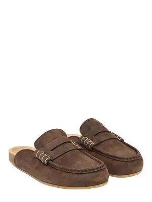 JW Anderson J.W. Anderson Suede Sabot Loafers Multicolor