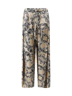 Loewe Printed Silk Trousers - Multicolor