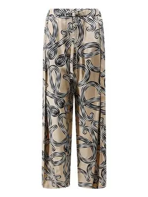 Loewe Printed Silk Trousers - Multicolor