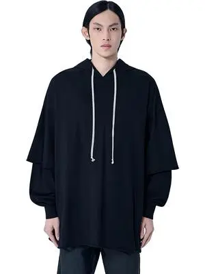 Rick Owens Tommy Hustler Hoodie - Black
