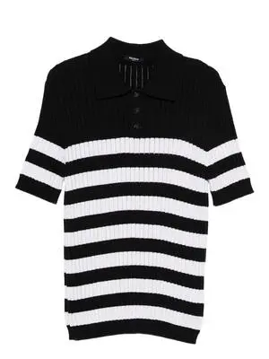 Balmain Polo Shirts - Black