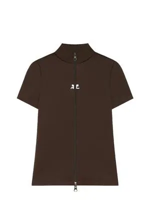 COURREGES Interlock Top - Brown