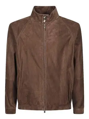 Brunello Cucinelli Leather Jacket - Multicolor