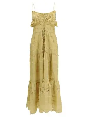 Isabel Marant Étoile Paule Long Ruffled Dress - Cream