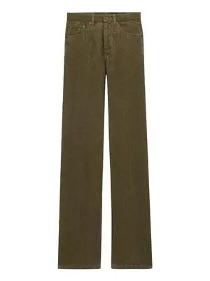 SAINT LAURENT SAINT LAURENT Wide Leg Cotton Pants