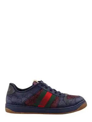 Gucci Gg Bicolor Fabric Sneakers - Blue
