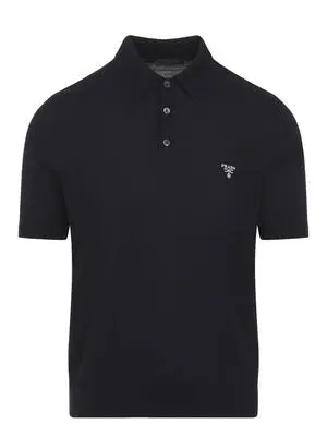 Prada Knit Polo - Blue