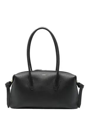Yuzefi Leather Top Handle Bag - Black