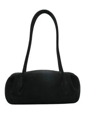 Yuzefi Suede Top Handle Bag - Black