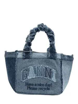 GANNI Denim Tote Bag - Multicolor