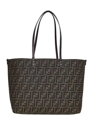 Fendi Roll Medium Tote Bag - Brown