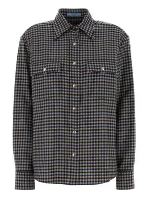 PRADA PRADA Embroidered Wool Shirt