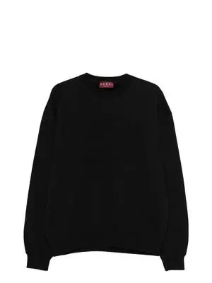Gucci Cotton Tonal Logo Detail Sweatshirt - Black