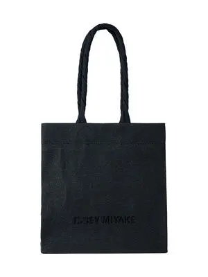 Issey Miyake Washi Paper Tote Bag With Logo Print - Black