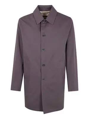 Herno Single Breasted Midi Coat - Brown